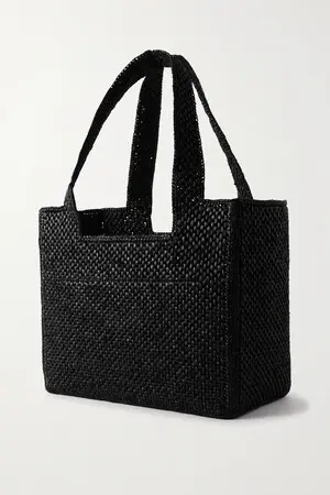 Loewe Raffia Tote - Black