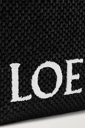 Loewe Raffia Tote - Black