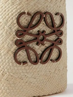 Loewe Raffia Bucket Bag - Neutrals