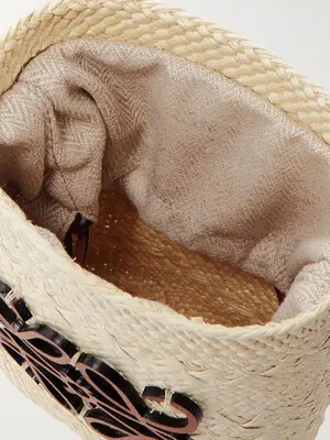 Loewe Raffia Bucket Bag - Neutrals