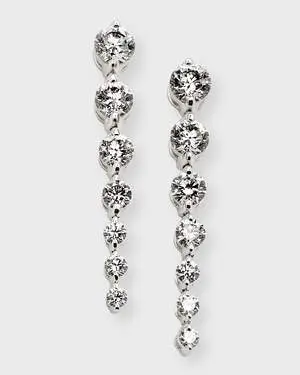 Neiman Marcus 18k 2.0 Tcw Diamond Drop Earrings - White Gold