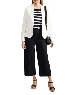 HOBBS LONDON Simone Cropped Wide Leg Trousers