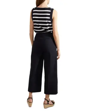 HOBBS LONDON Simone Cropped Wide Leg Trousers