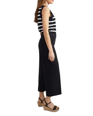 HOBBS LONDON Simone Cropped Wide Leg Trousers