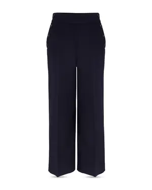 HOBBS LONDON Simone Cropped Wide Leg Trousers