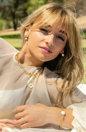 PETIT MOMENTS Goldie Crystal Station Necklace