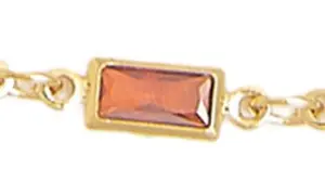 PETIT MOMENTS Goldie Crystal Station Necklace