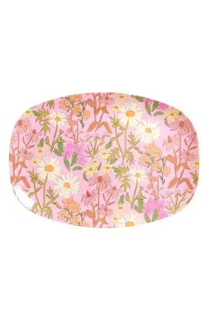 RICE BY RICE Set Of Four Oblong Melamine Plates - Daisy Dearest