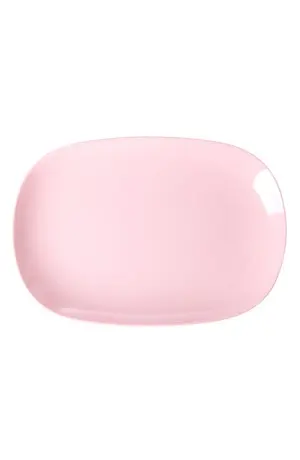 RICE BY RICE Set Of Four Oblong Melamine Plates Pink