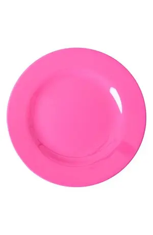 RICE BY RICE Set Of Four Melamine Plates - Fuchsia