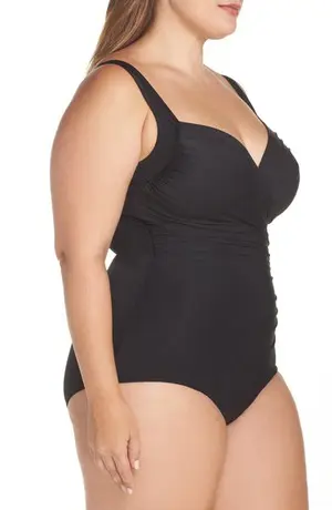 MIRACLESUIT® Sanibel Underwire One-piece Swimsuit - Black Tones