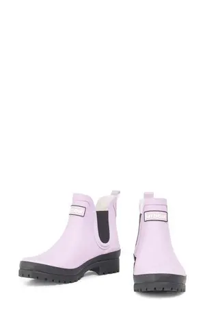 Barbour Mallow Wellington Chelsea Boot Lilac/ Black