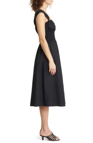 Chelsea28 Smocked Waist Midi Dress