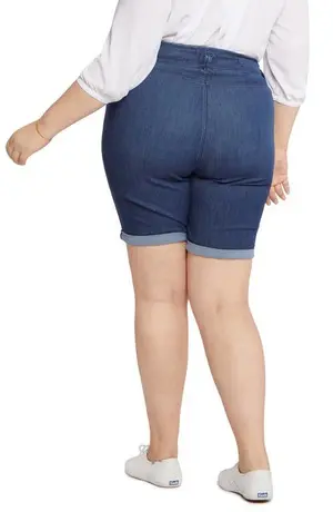 NYDJ Ella Roll Cuff High Waist Denim Shorts