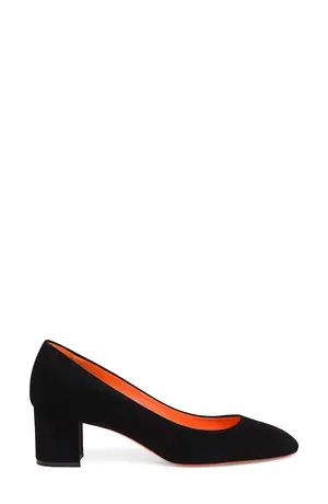 Santoni Block Heel Pump