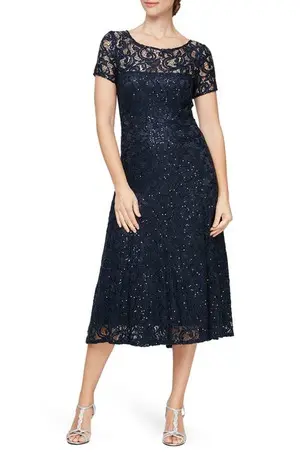 Sl Fashions Trimmed Dresses