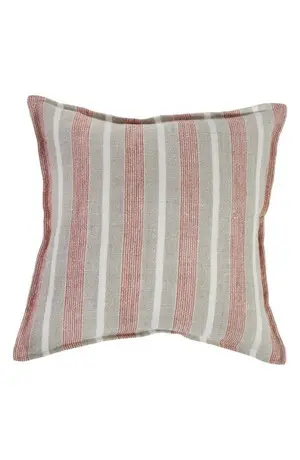 POM POM AT HOME Montecito Stripe Linen Accent Pillow - Terra Cotta/natural