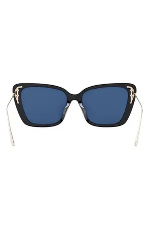 Dior Miss B5i 54mm Butterfly Sunglasses - Shiny Black/blue