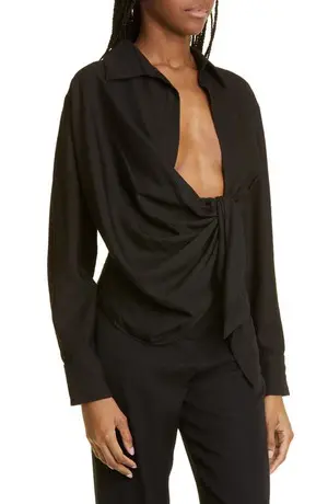 Jacquemus Bahia Open Drape Shirt