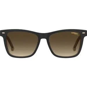 Carrera Eyewear 54mm Rectangular Sunglasses - Black Beige/ Brown Gradient