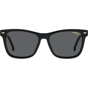 Carrera Eyewear 54mm Rectangular Sunglasses - Black/grey
