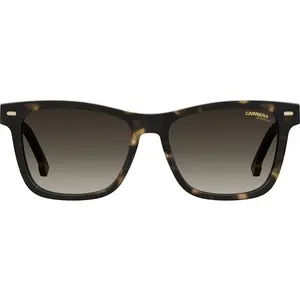 Carrera Eyewear 54mm Rectangular Sunglasses - Havana/brown Gradient