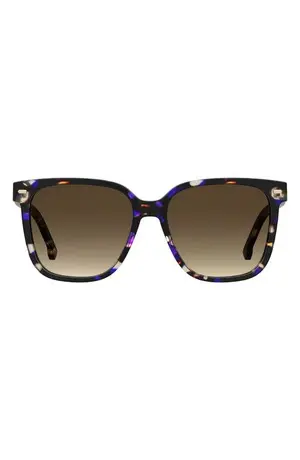 Carrera Eyewear Carrera Eyewear Rectangular Sunglasses Violet Havana/ Brown Gradient