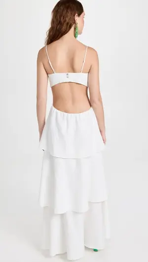 Farm Rio Off White Flower Maxi Dress In Off-White - 40% Off | Editorialist