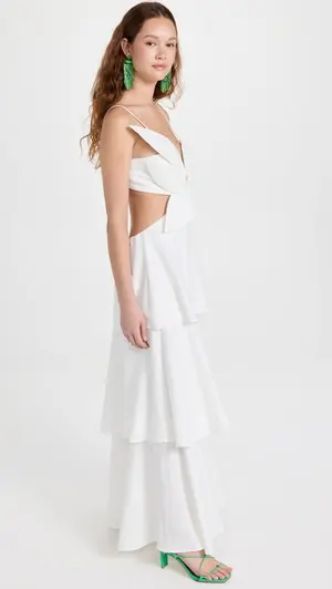 Farm Rio Off White Flower Maxi Dress In Off-White - 40% Off | Editorialist