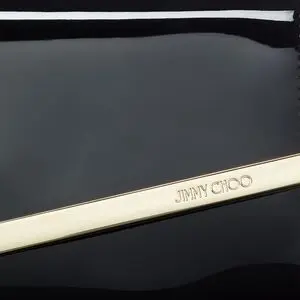 JIMMY CHOO Emmie Patent Leather Clutch - Black