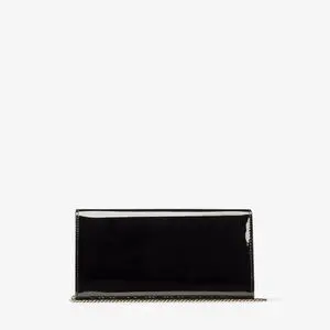 JIMMY CHOO Emmie Patent Leather Clutch - Black