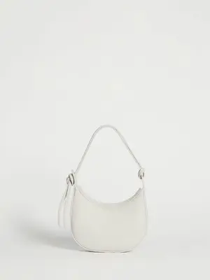 REFORMATION Mini Rosetta Leather Shoulder Bag - Ivory