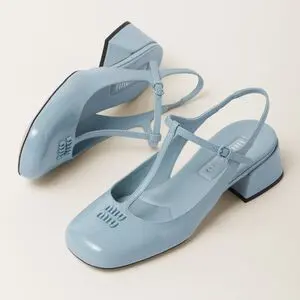 Miu Miu Patent Leather Slingback Pumps
