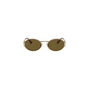 MIU MIU Logo Oval Sunglasses