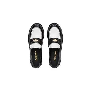 Miu Miu Leather Penny Loafers