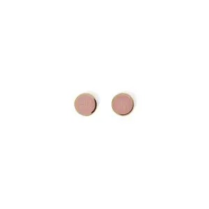 Miu Miu Enameled Metal Stud Earrings - Orchid Pink