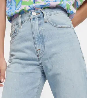 FRAME Le Dancing Jane Feather-trimmed Jeans