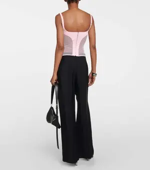 MUGLER Paneled Bustier - Pink