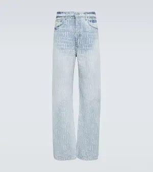 Amiri Logo Jacquard Denim Pants