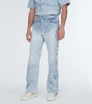 Amiri Logo Jacquard Denim Pants