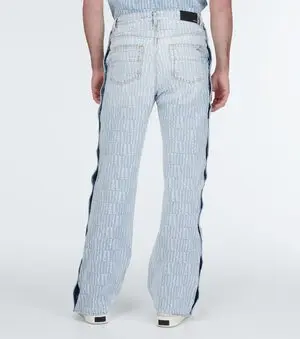 Amiri Logo Jacquard Denim Pants