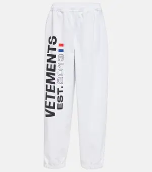 Vetements Logo Cotton-blend Sweatpants