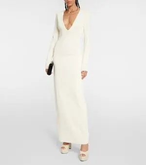 NILI LOTAN Iffet Knitted Maxi Dress