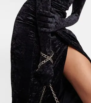 Vetements Velvet Maxi Dress