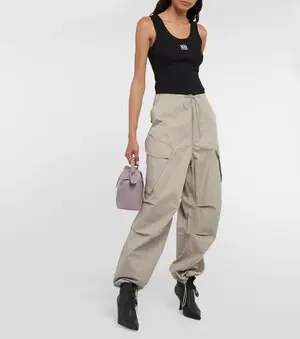 AGOLDE Ginerva Cotton Poplin Cargo Pants - Grey