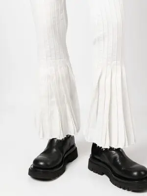 Sacai Pleated Cropped Trousers