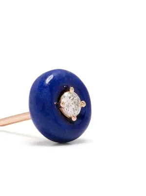 Fernando Jorge 18kt Rose Diamond And Lapis Lazuli Stud Earrings