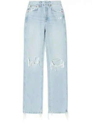 RE/DONE High-rise Loose Jeans - Blue