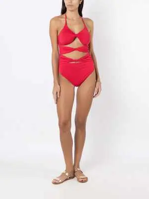 BRIGITTE Cut-out One-piece Swimsuit - Red