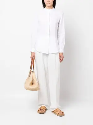 FAY Long-sleeve Linen Shirt